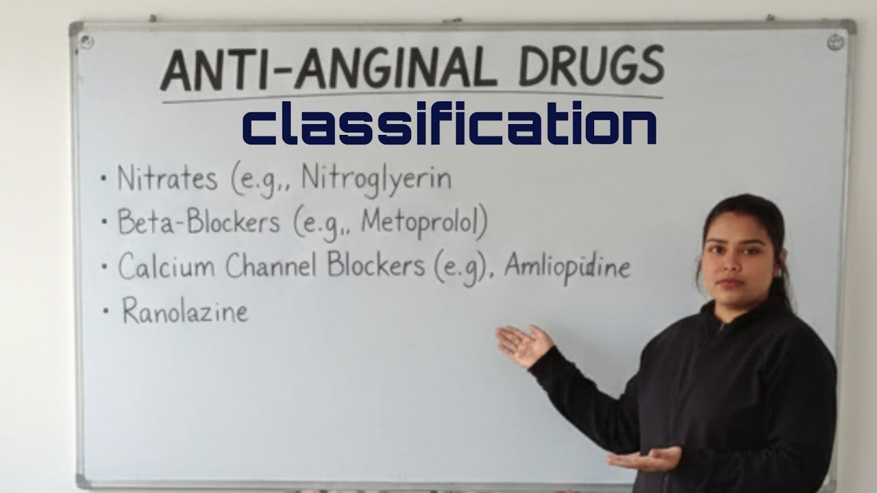 Anti anginal agent classification drugs ( calcium channel blockers ...