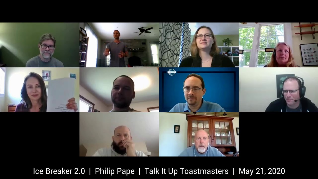 Toastmasters Speech - Philip Pape, "Ice Breaker 2.0" - YouTube