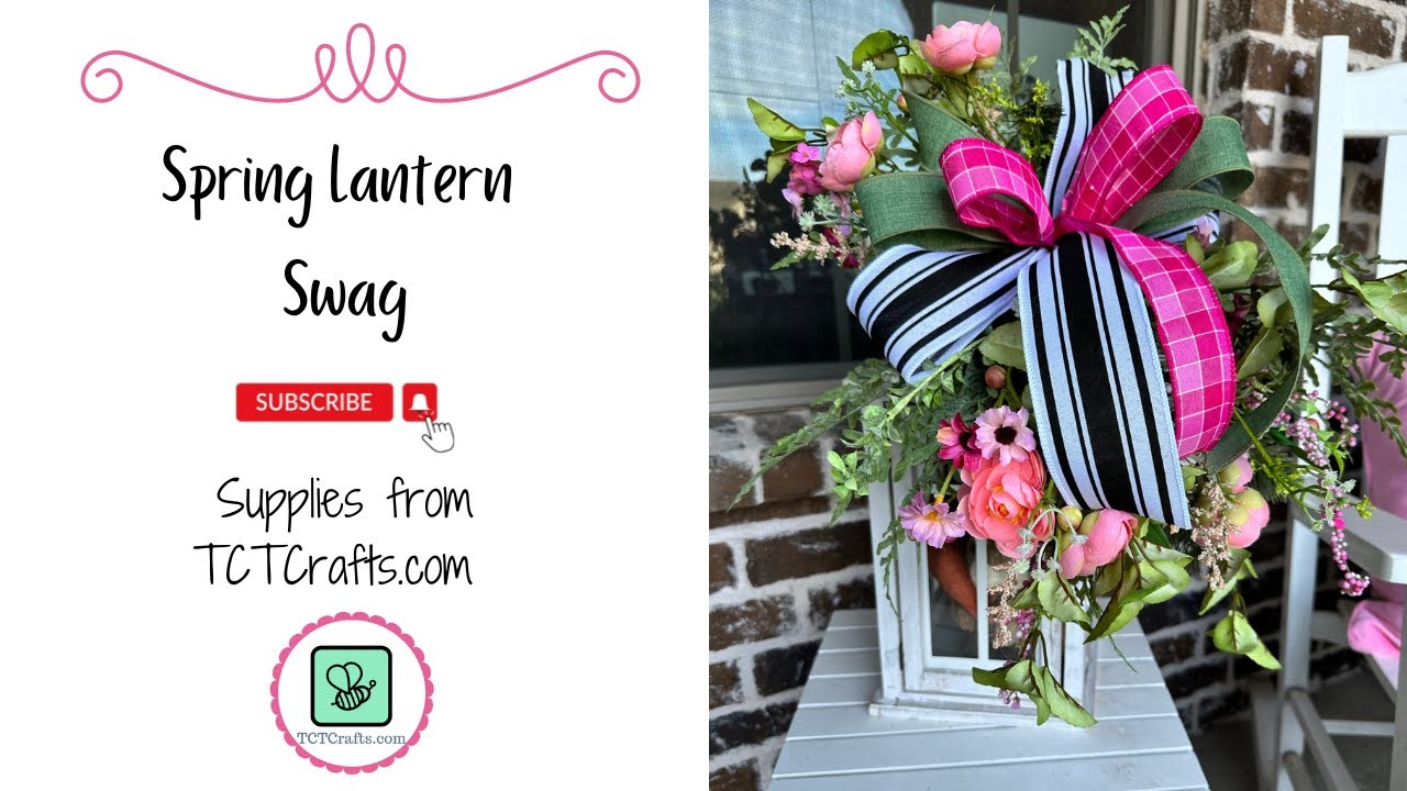 DIY Spring Floral Lantern Swag - How to Make a Beautiful and Easy ...