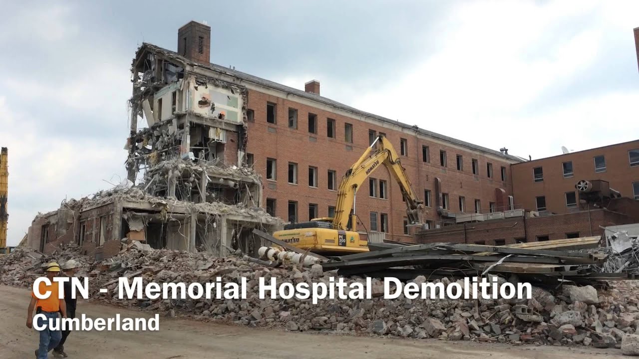 052714 Memorial Hospital Demolition - YouTube