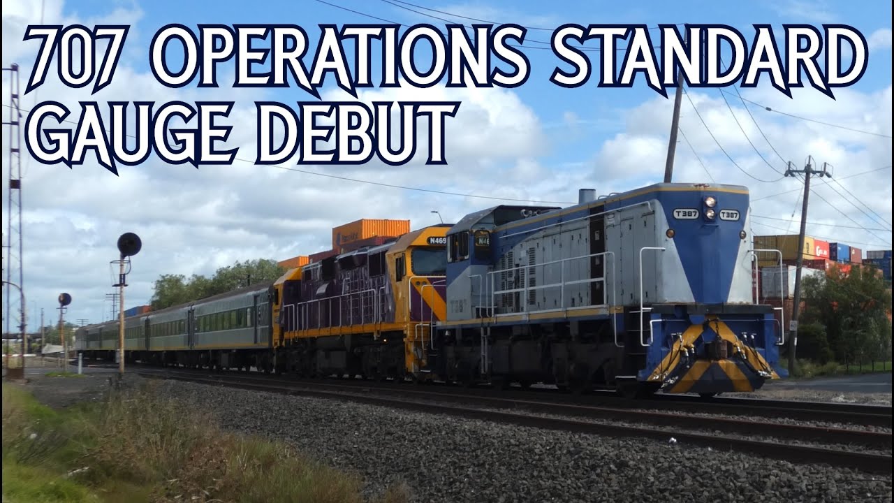 707 Operations Standard Gauge Debut! First Tour on SG. Melbourne to ...