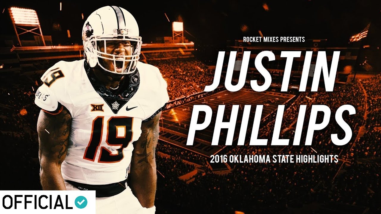 Oklahoma State LB Justin Phillips || Official 2016-17 Highlights - YouTube