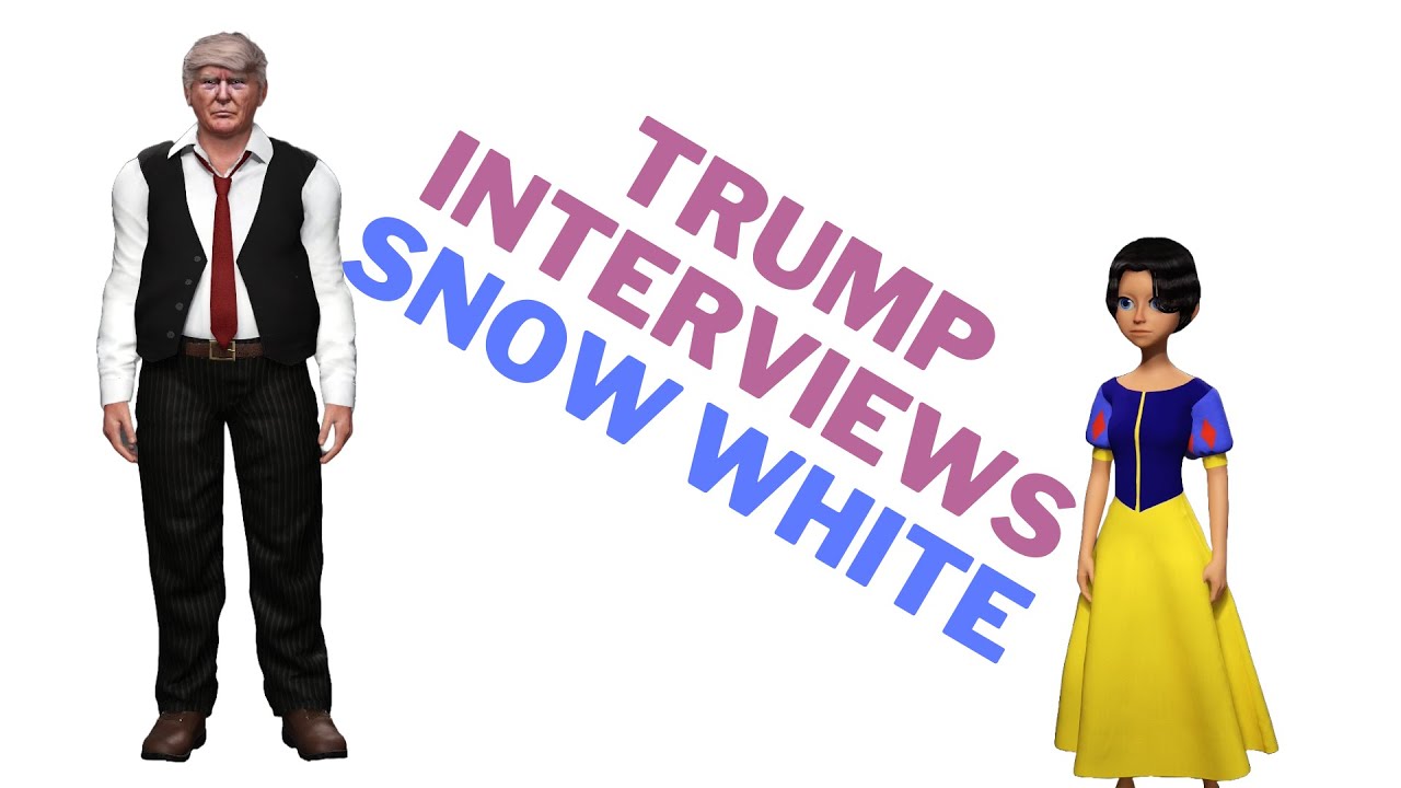 Trump Interviews Snow White For a Talk Show (iClone 8.5 ) - YouTube