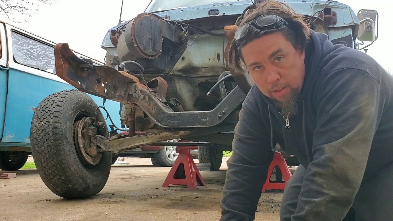 How to Crown Vic subframe swap 73 F100 (part 1) - YouTube
