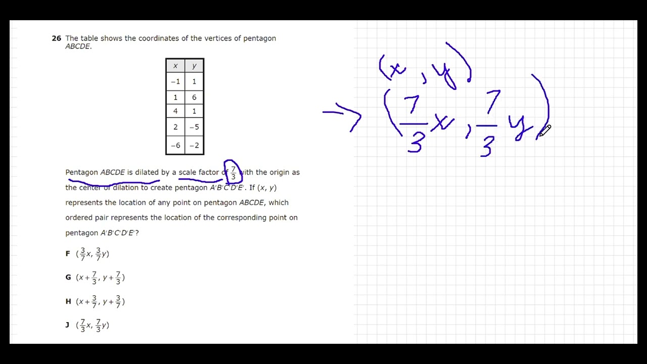 8th Grade STAAR Math Test Prep: TEA Released Questions 25 - 28 - YouTube