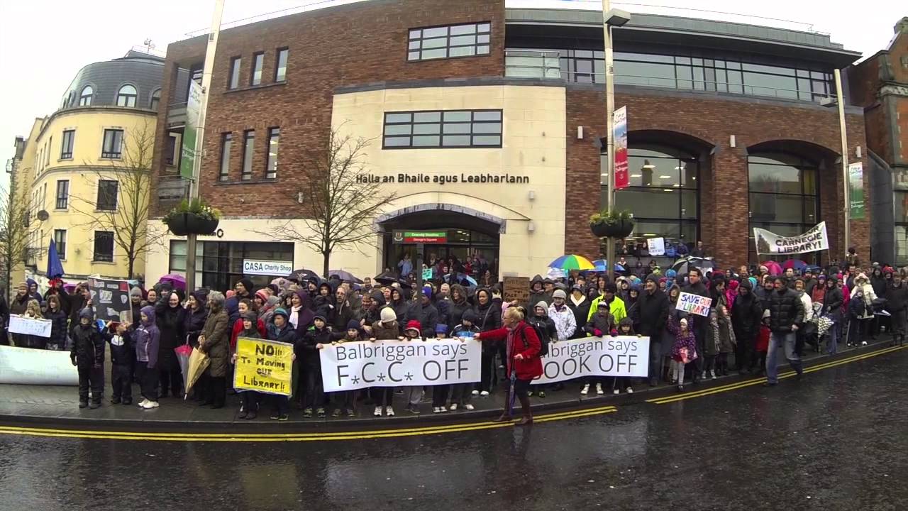Hands Off Balbriggan Library - YouTube