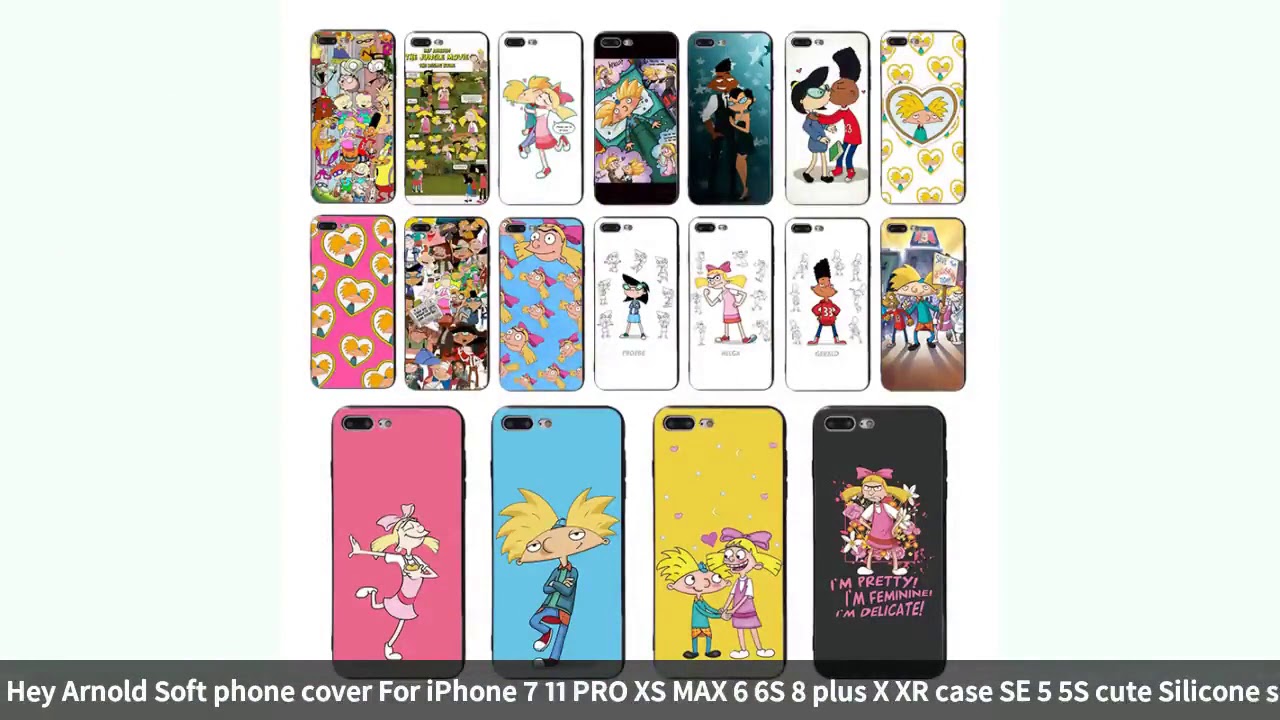 HOUSTMUST Funny Cartoon Hey Arnold Soft phone cover For iPhone 7 11 PRO ...