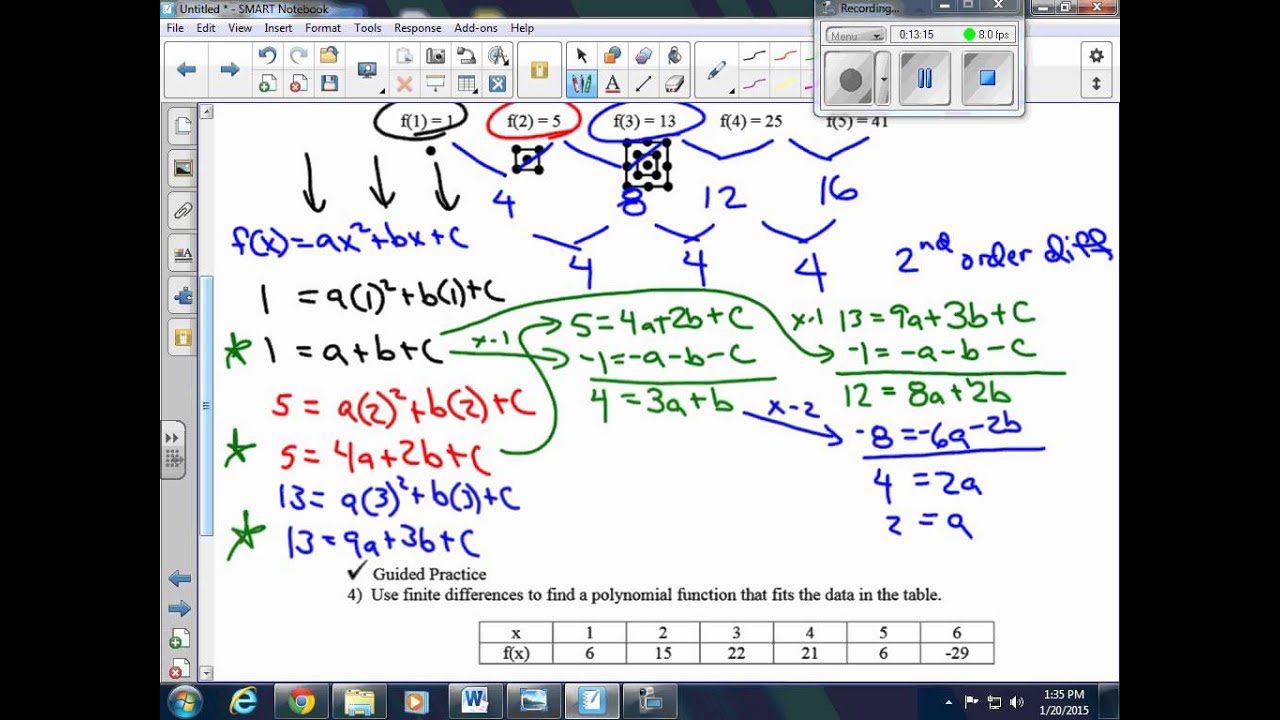 Algebra 2 (Sec 5.9) - YouTube