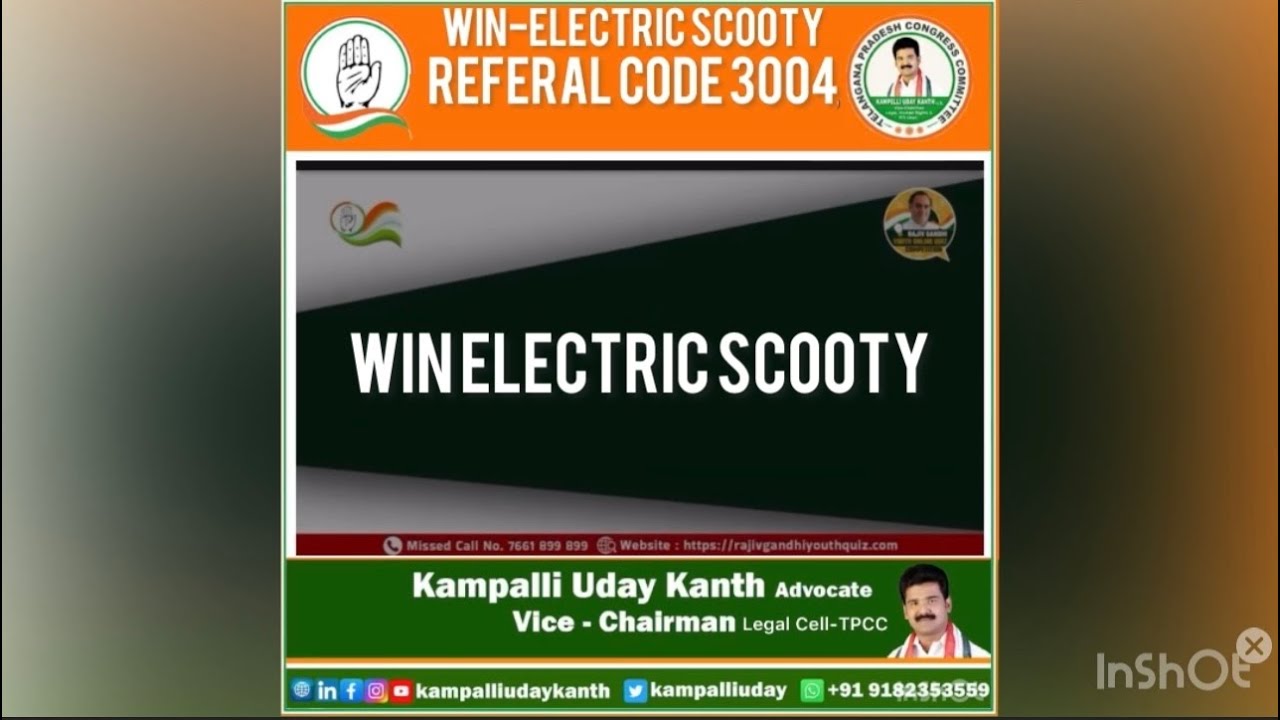 Priyanka Gandhi | Win Electric Scooter | Youth Declaration| Kampalli Uday Kanth |VC-Legal & SC ...