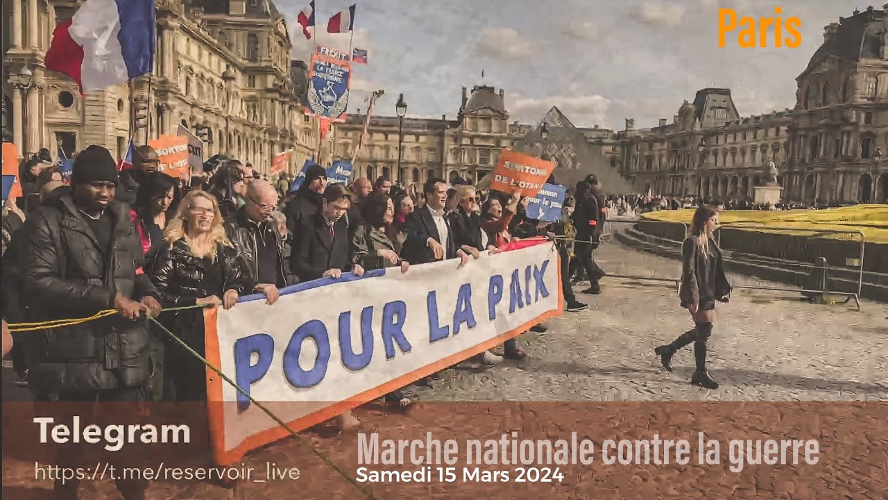 En direct: Marche nationale contre la guerre - Palais Royal - YouTube
