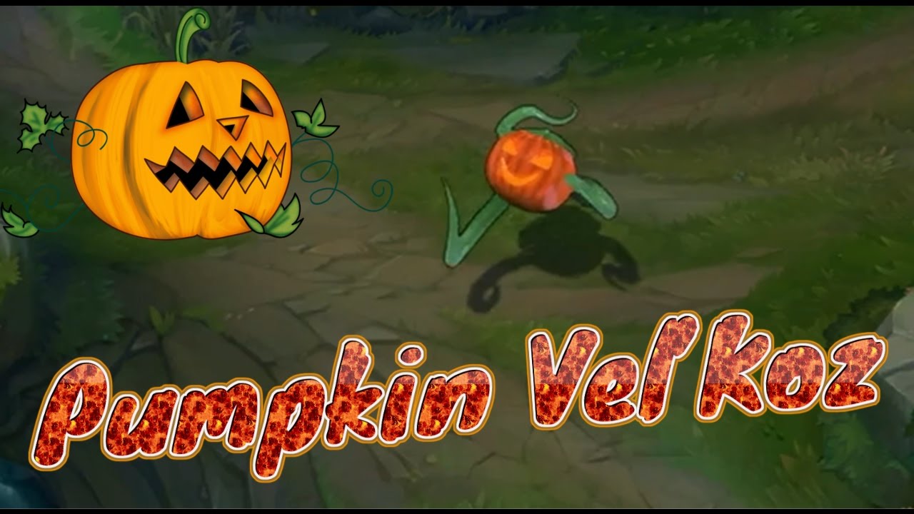 Pumpkin Vel’Koz Skin Spotlight Custom Skin LOL - YouTube