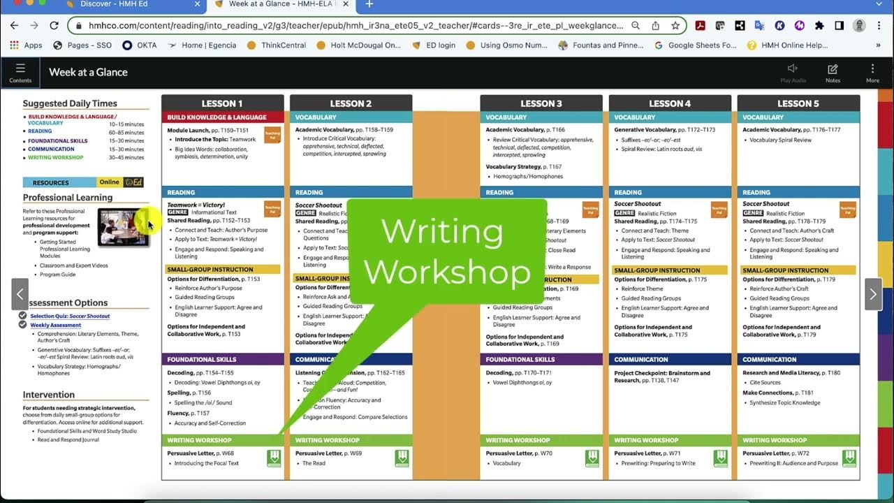 5) Week at a glance Lesson Overview | Into Reading - YouTube