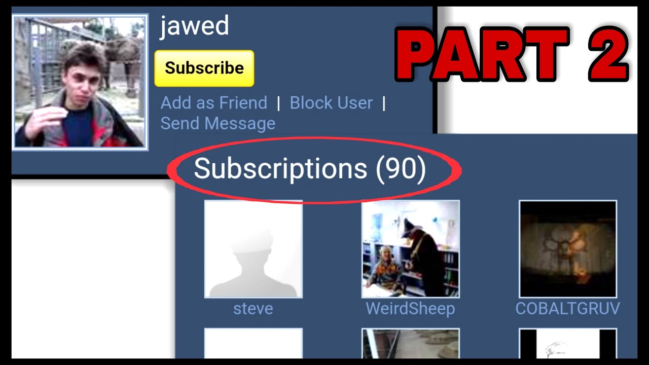 Which channels is Jawed subscribed to? (Part 2) - YouTube