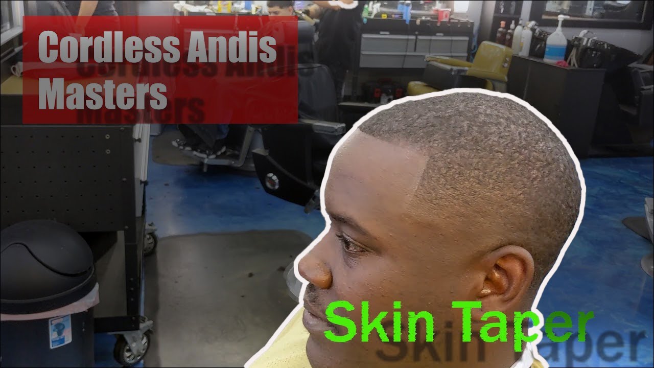 Cordless Andis Masters skin taper tutorial - YouTube