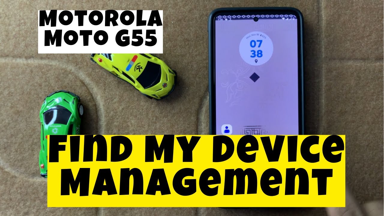 How to Manage Find My Device Option in Motorola Moto G55 || Find My ...