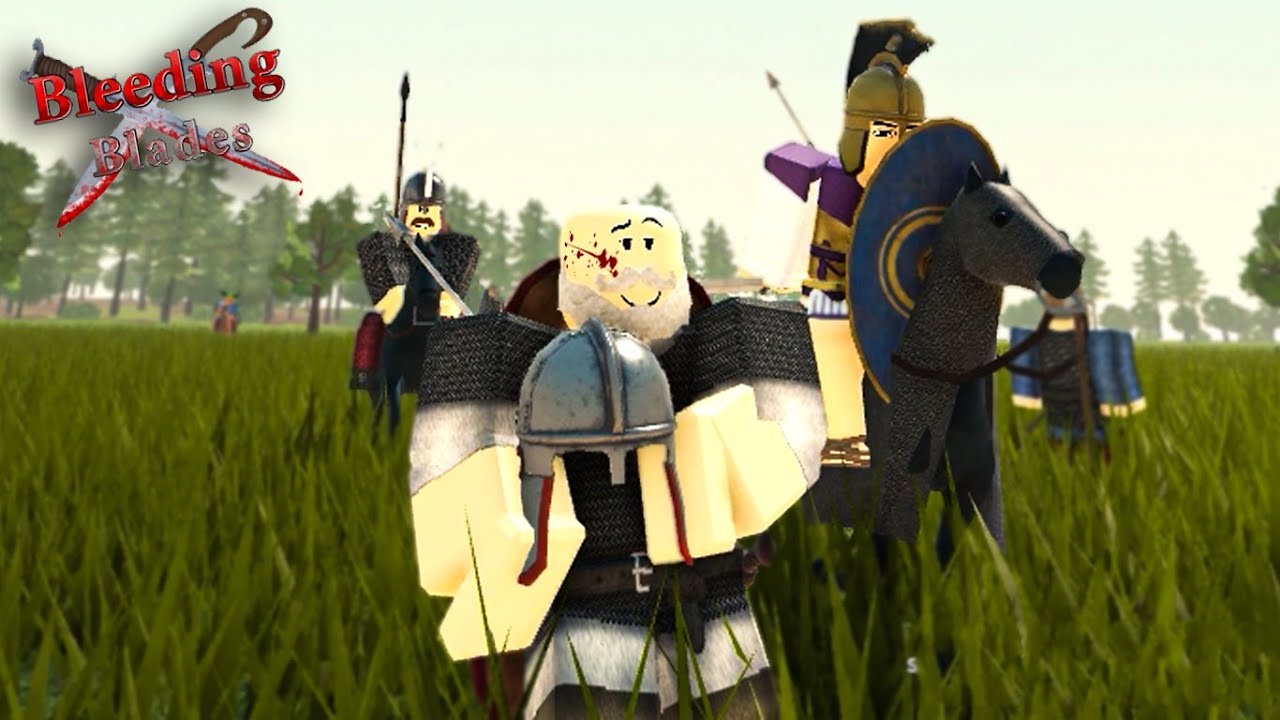 perang medieval versi roblox [ Roblox Bleeding Blades ] - YouTube