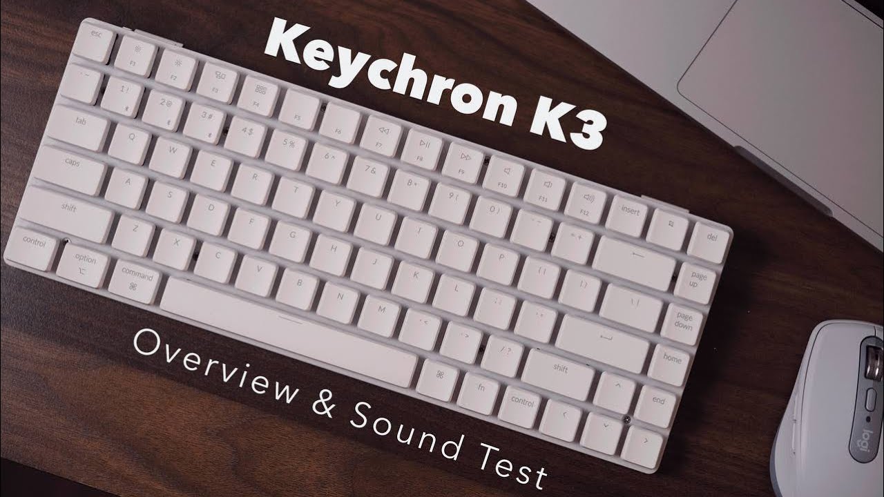 The Best Low Profile Keyboard for your MacBook Pro | Keychron K3 White ...