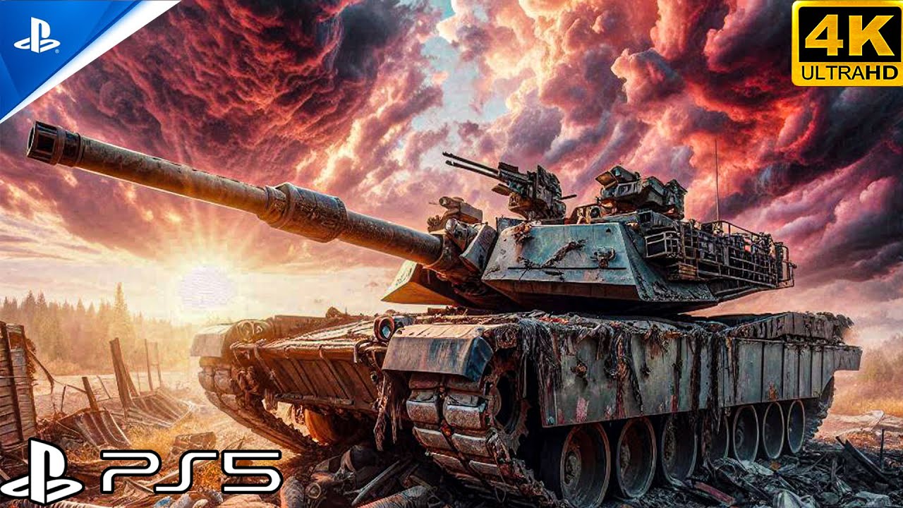 ESCORTING AMERICAN TANK ABRAMS (PS5) Realistic ULTRA Graphics Gameplay ...