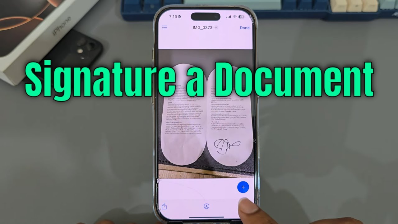 iPhone 16/16 Plus/16 Pro/Max: How to sign a document | add a signature ...