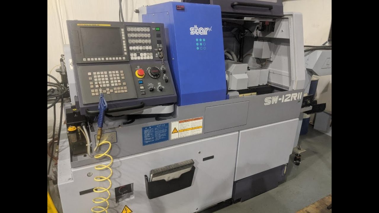 Star SW-12R - CNC Swiss Lathe - MC# 603943 - YouTube