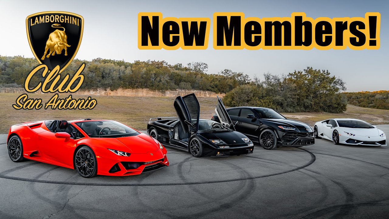 2024 Lamborghini Club San Antonio New Members! - [4K] - YouTube