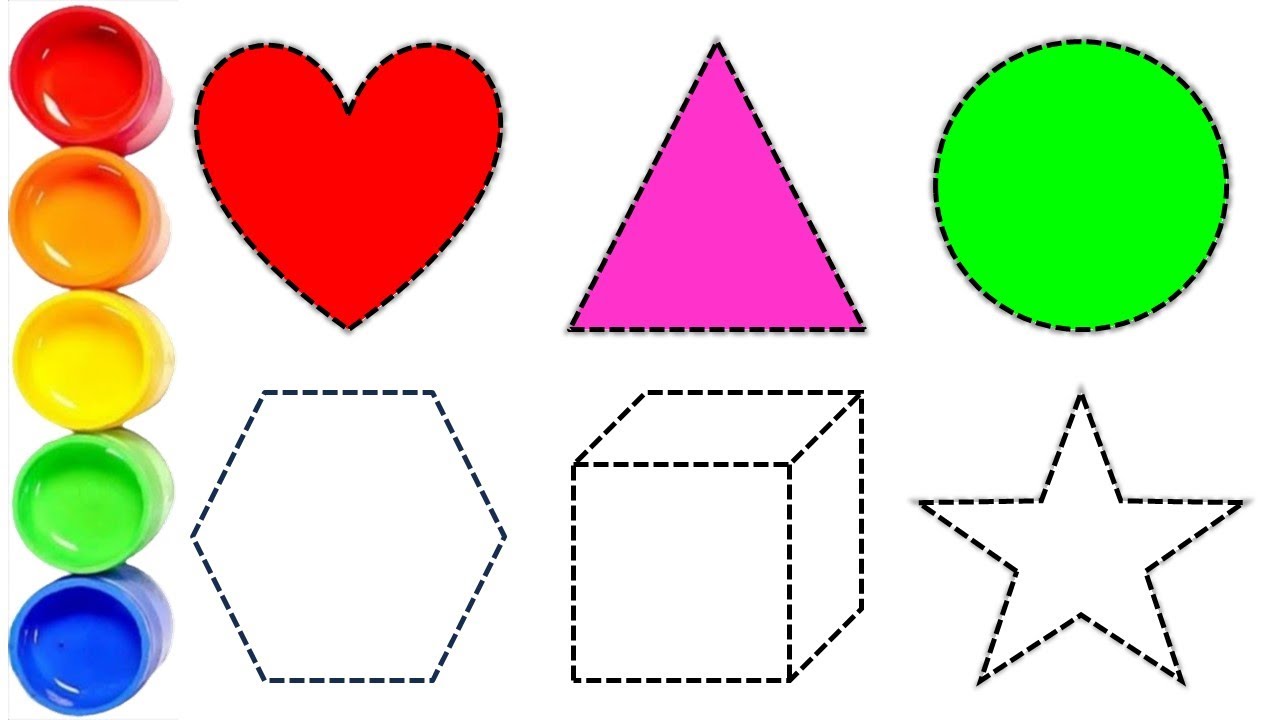 2D Shapes Drawing Activity Learning video, Learn to Draw Shapes ...