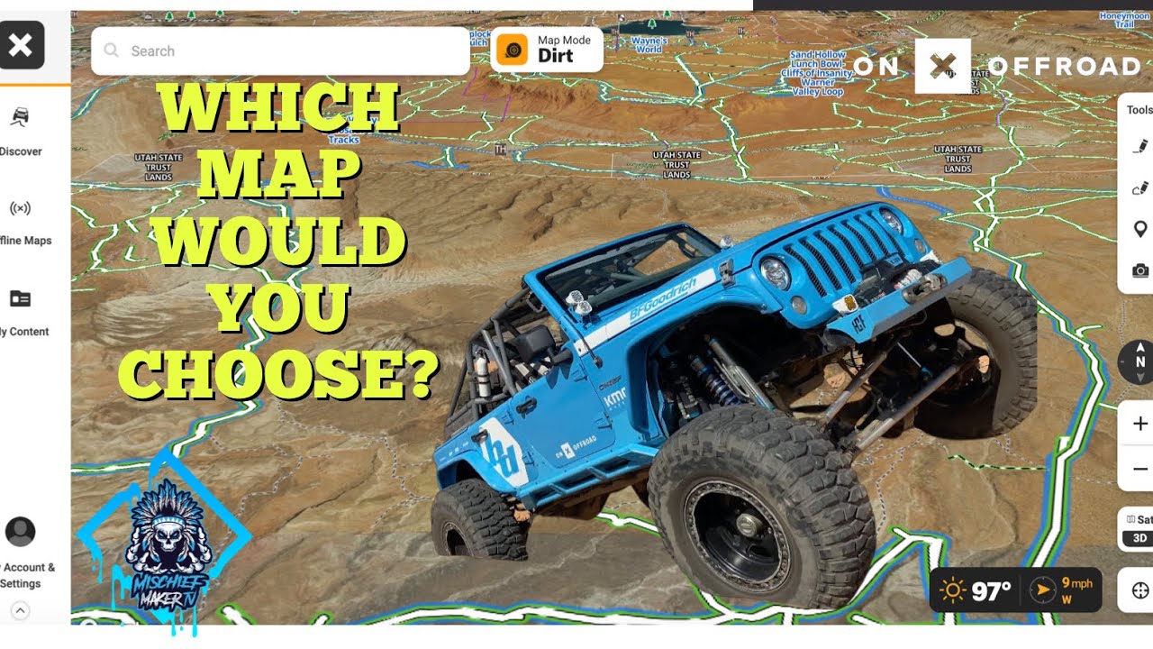 3D Map and more for Offroad with @onX offroad - YouTube