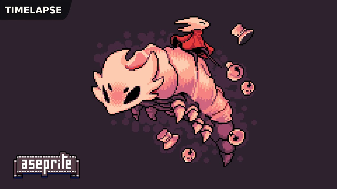 Pixel Art Timelapse - Bell Beast [Silksong] - YouTube