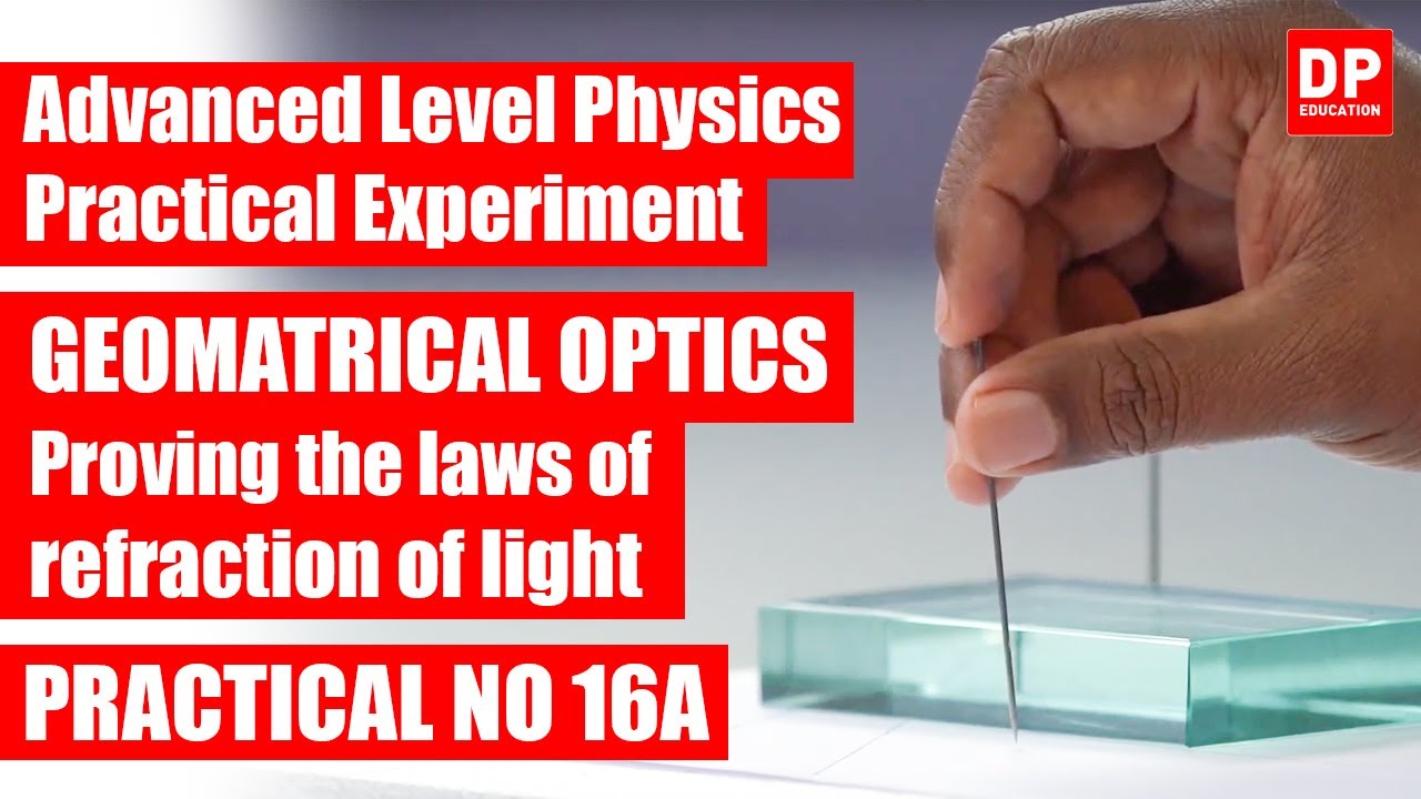Geometrical Optics | Practical No 16A - Proving the laws of refraction ...