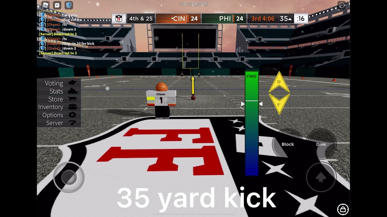 Football fusion but every time I get a field goal I go back 5 yards ...