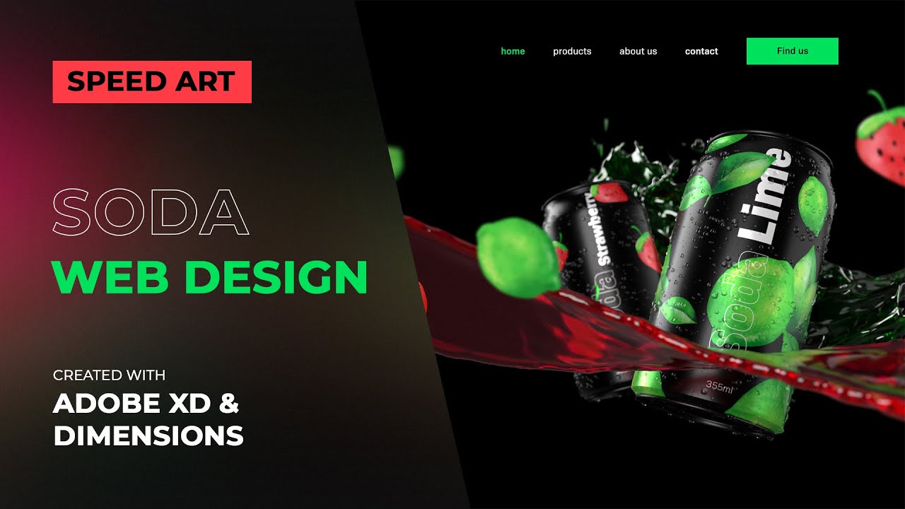 Soda Web Design – Speed Art - YouTube