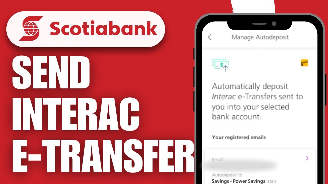 How to Send Interac E-Transfer on Scotia Bank | Quick Tutorial - YouTube