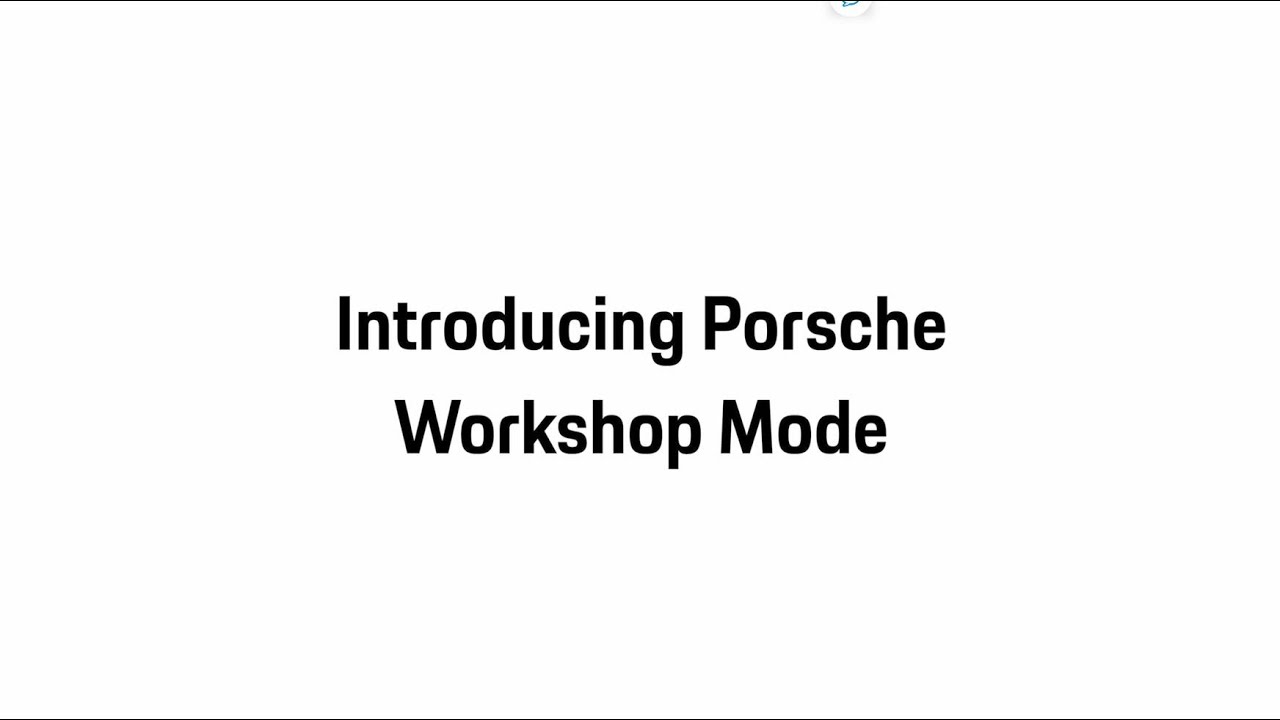 Workshop Mode in Porsche App at Porsche Centre Belfast - YouTube