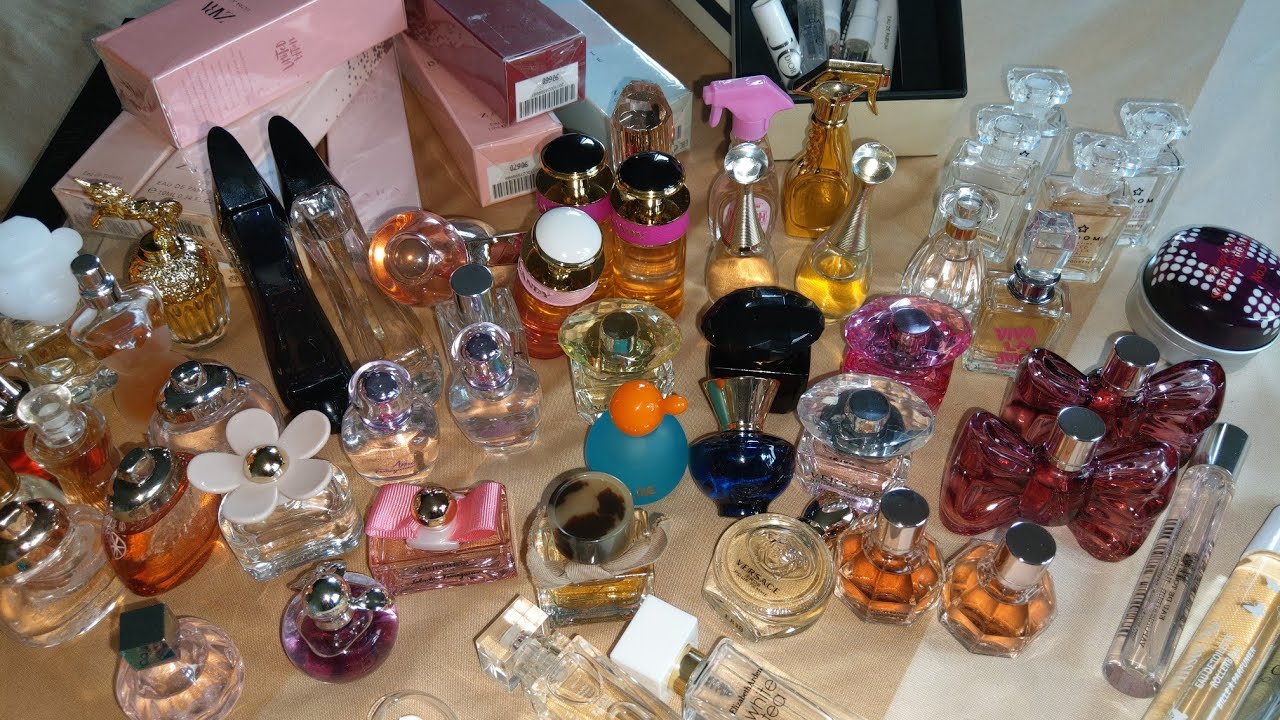 MINIature perfume collection | organizing - YouTube