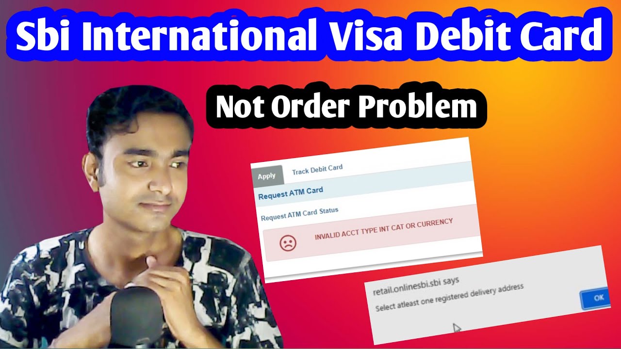 sbi invalid acct type int cat or currency | sbi paywave international ...