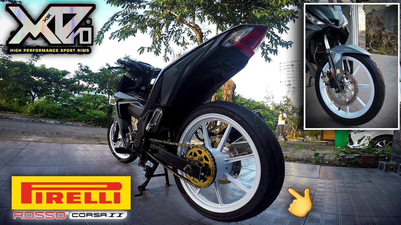 Installing Pirelli Rosso Corsa 2 || X1r 8 Spokes Slim Mags On Honda ...