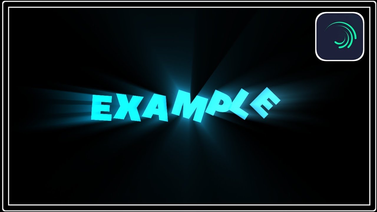 Rays Text Tutorial | Alight Motion Tutorial - YouTube