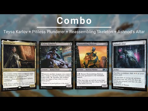EDH COMBO: Teysa Karlov | Pitiless Plunderer | Reassembling Skeleton ...