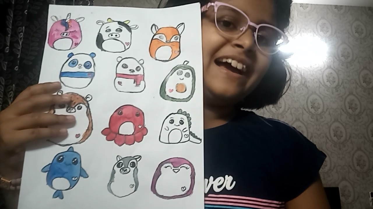 My draw so cute drawings squishmallows - YouTube
