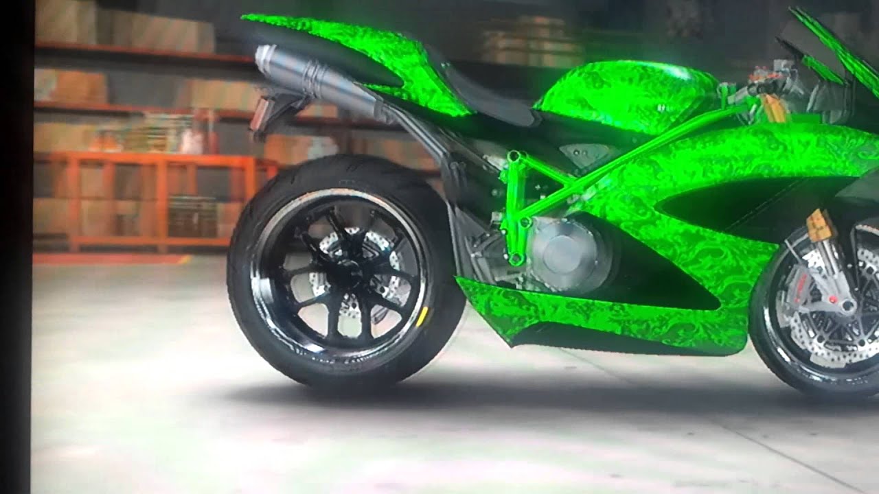 Marble paint on a motorcycle mcla - YouTube