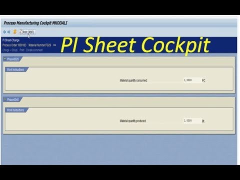 SAP PI Sheet Creation and Configuration - SAP PP - YouTube