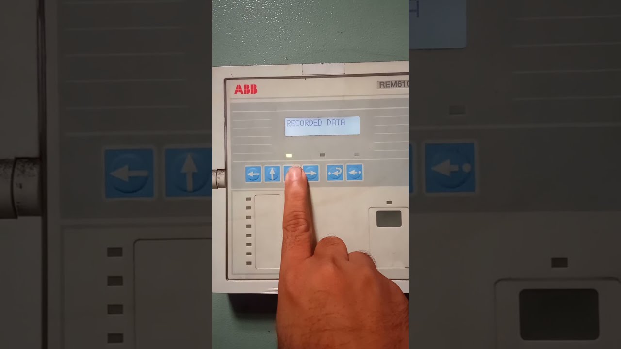Measurement & setting parameter ABB REM610 Relay for motor feeder.# ...