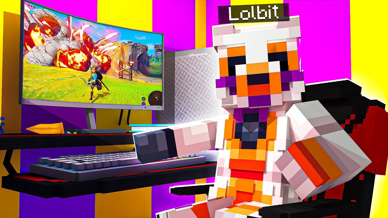 Lolbit Becomes a GAMER | Minecraft Five Nights at Freddy’s FNAF ...