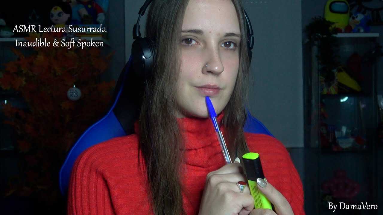 ASMR SOFT SPOKEN | Lectura MUY RELAJANTE | ASMR RP Español | DamaVero - YouTube