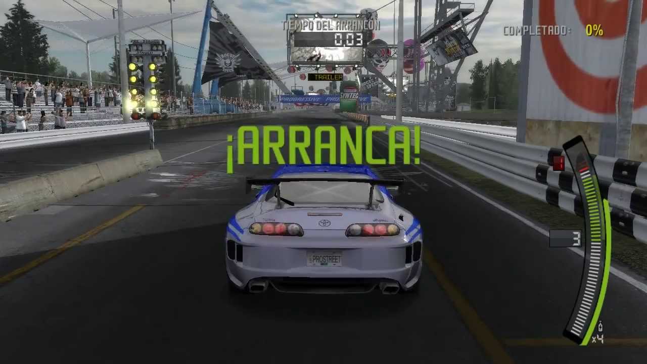 Need for speed ProStreet: Toyota Supra Drag Race - YouTube