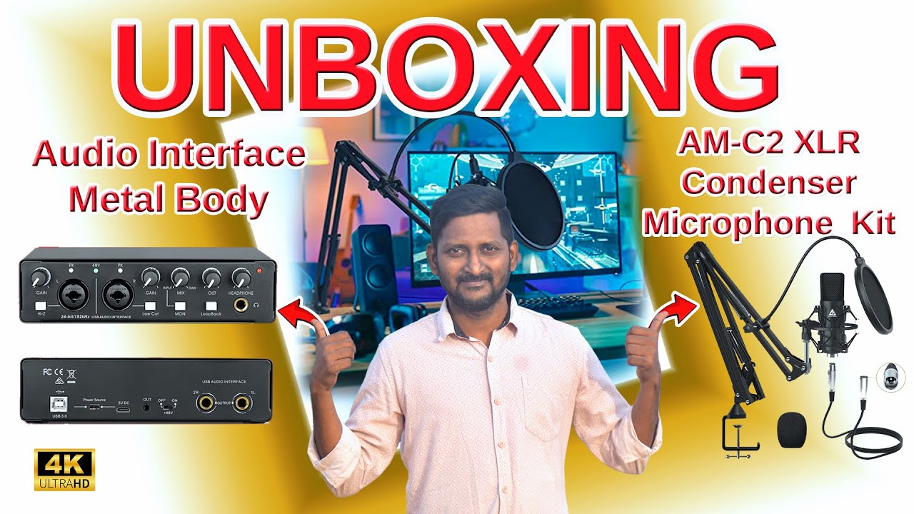 Unboxing | Audio Array AM-C2 XLR Condenser Microphone Kit | Audio Array ...