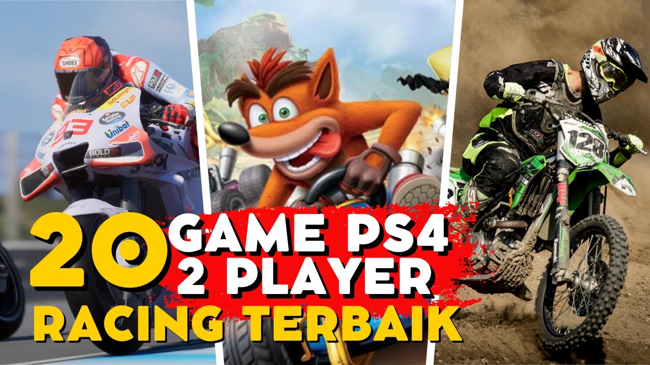 20 Game Racing Multiplayer Split screen Offline PS4 - YouTube