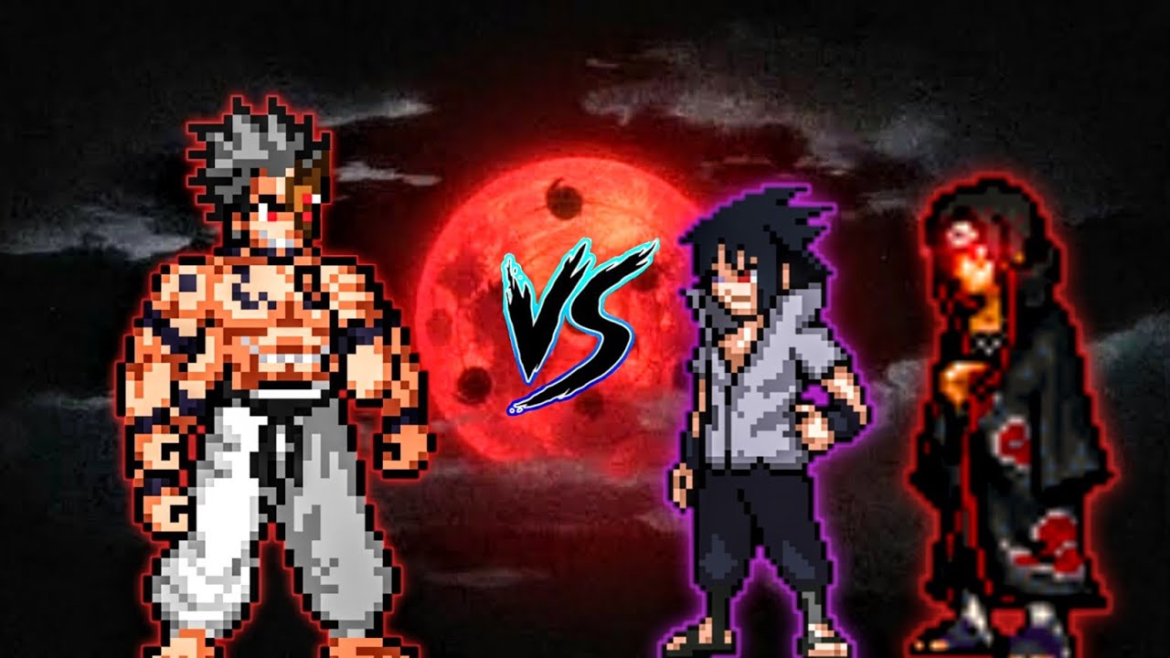 Manga Sukuna V2 Buff (New) VS Sasuke Indra (OmHy) & Itachi (OmHy) in ...