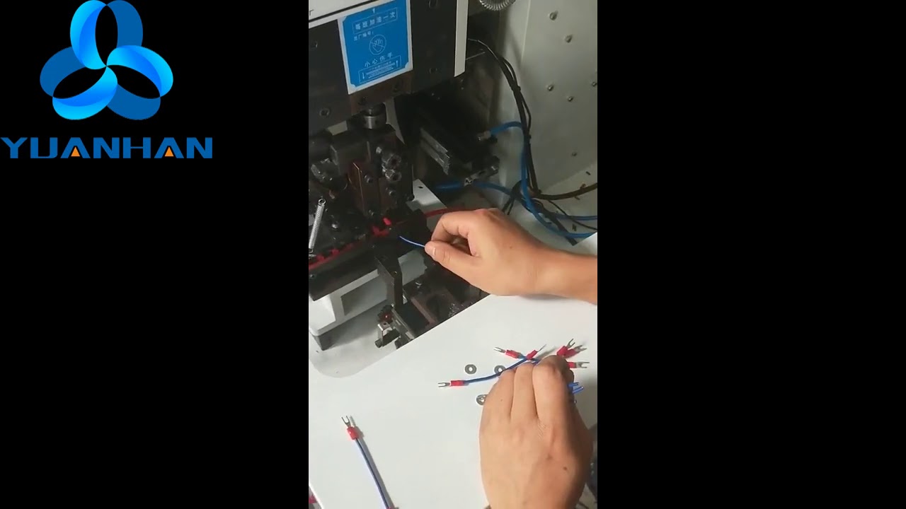 Wire Stripping and Pre-insulated Chain Terminals Crimping Machine YH ...