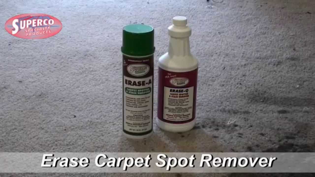 Erase Carpet Spotter and Stain Remover - YouTube
